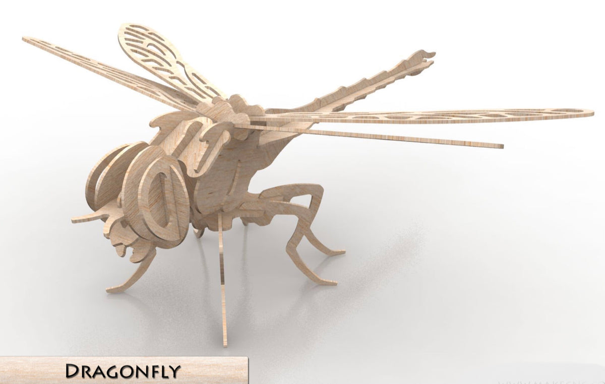 3D Puzzle, Insect Collection - Dragonfly – IBranchedOut